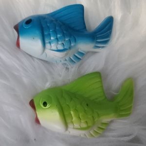 miller studios | Wall Decor | Miller Studio Chalkware Fish Trio Wall ...